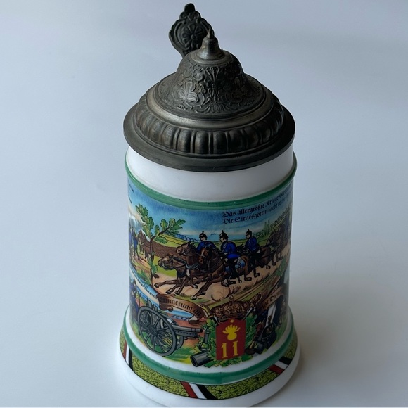 Vintage | Dining | Vintage Bmf Milk Glass German Beer Stein | Poshmark
